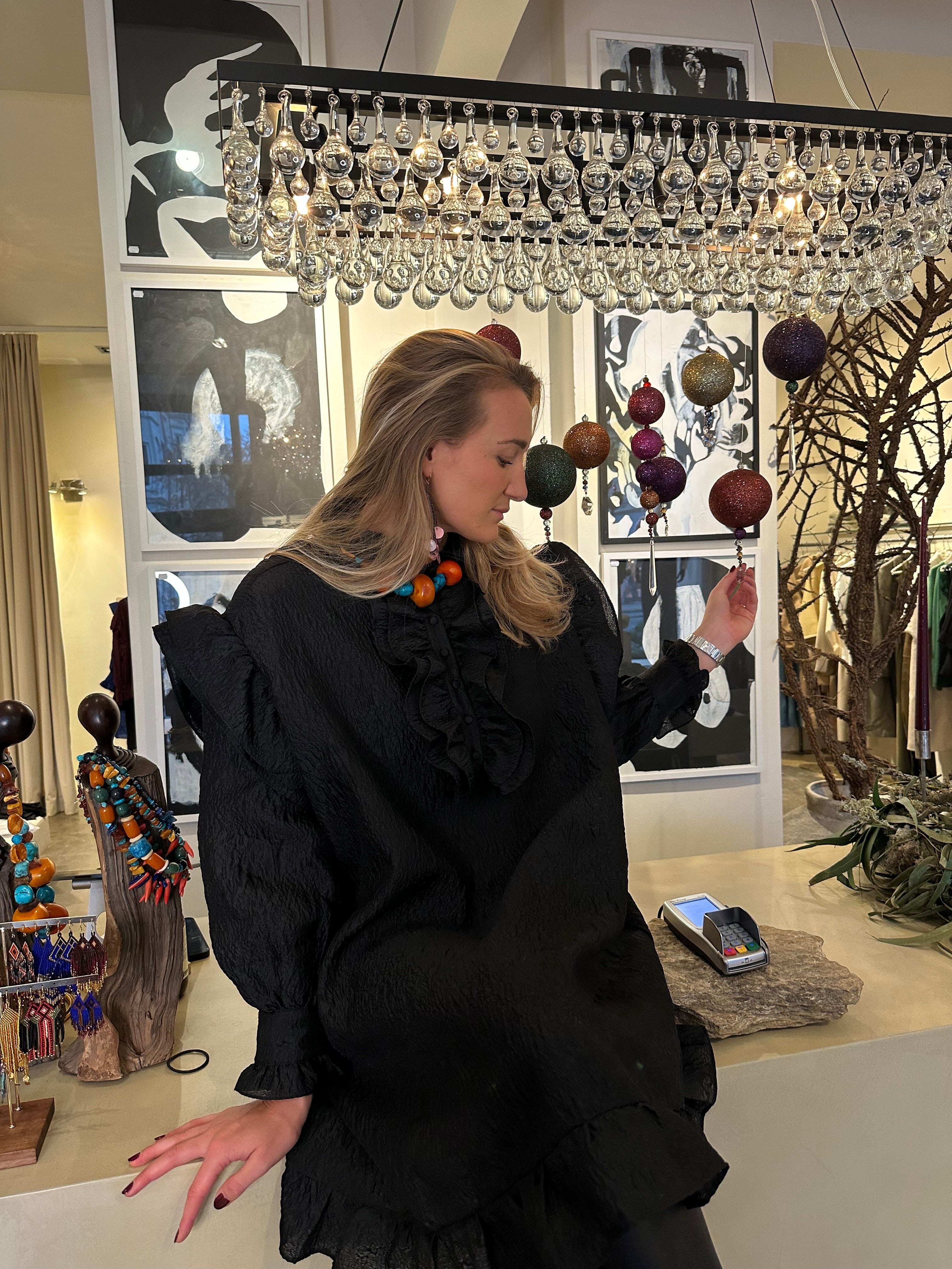 Sari Dress Jet Black – Joseph Copenhagen